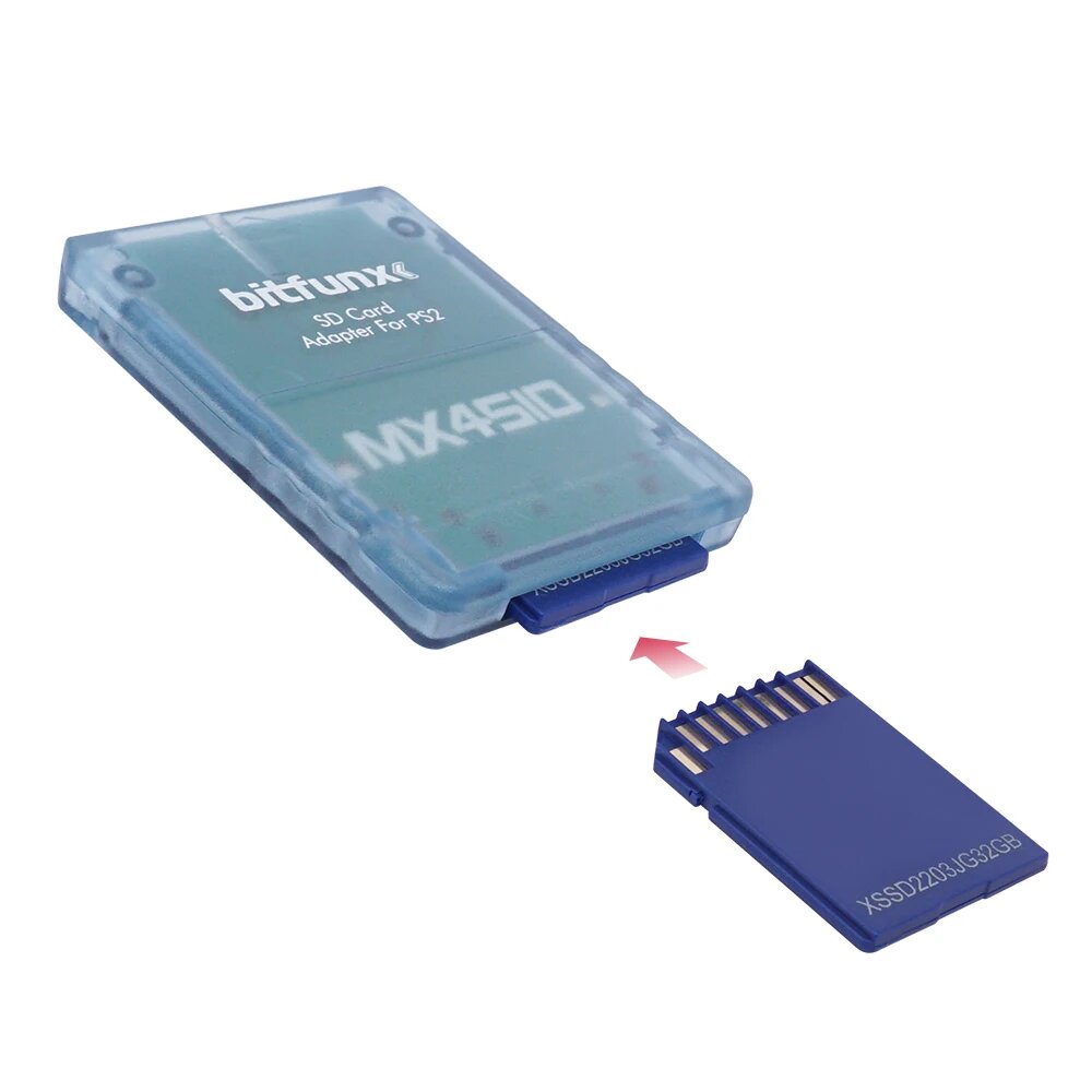 Bitfunx MX4SIO SIO2SD адаптер для PS2, SD-BU