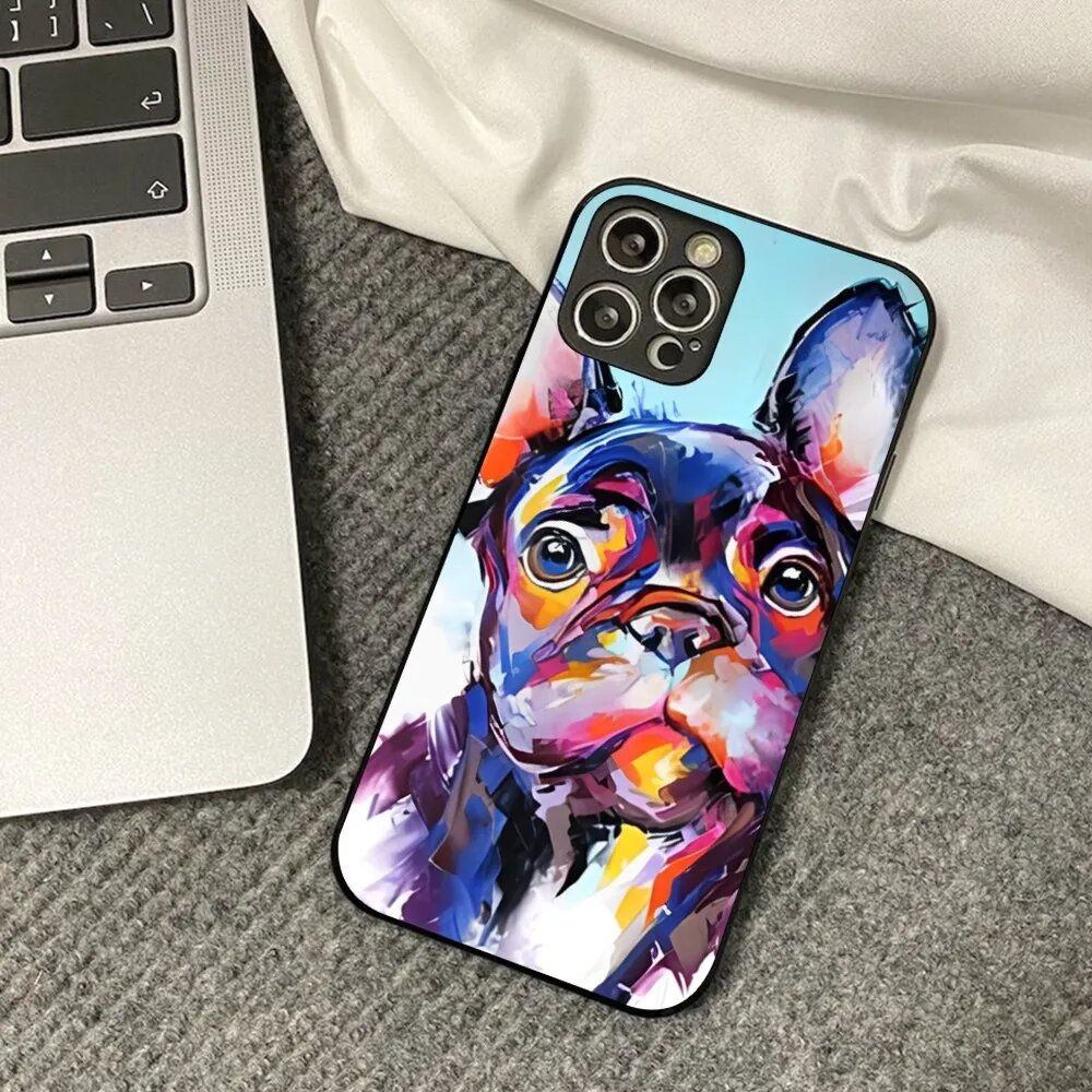 Чехол для телефона с французским бульдогом для iPhone 14 11 12 13 Mini Pro Max 8 7 6 6S Plus X SE 2020 XR XS Funda Case