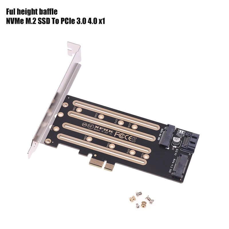 EOENKK Адаптер NVMe M.2 SSD к PCIe 3.0/4.0 Full x1.0