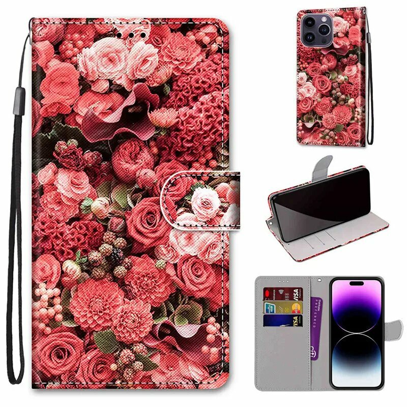 Флип-чехол с цветочным узором для Xiaomi Redmi 9at 9A T 9i Sport Redmi9A T Redmi9AT Кожаный чехол-кошелек для телефона с подставкой и книгой