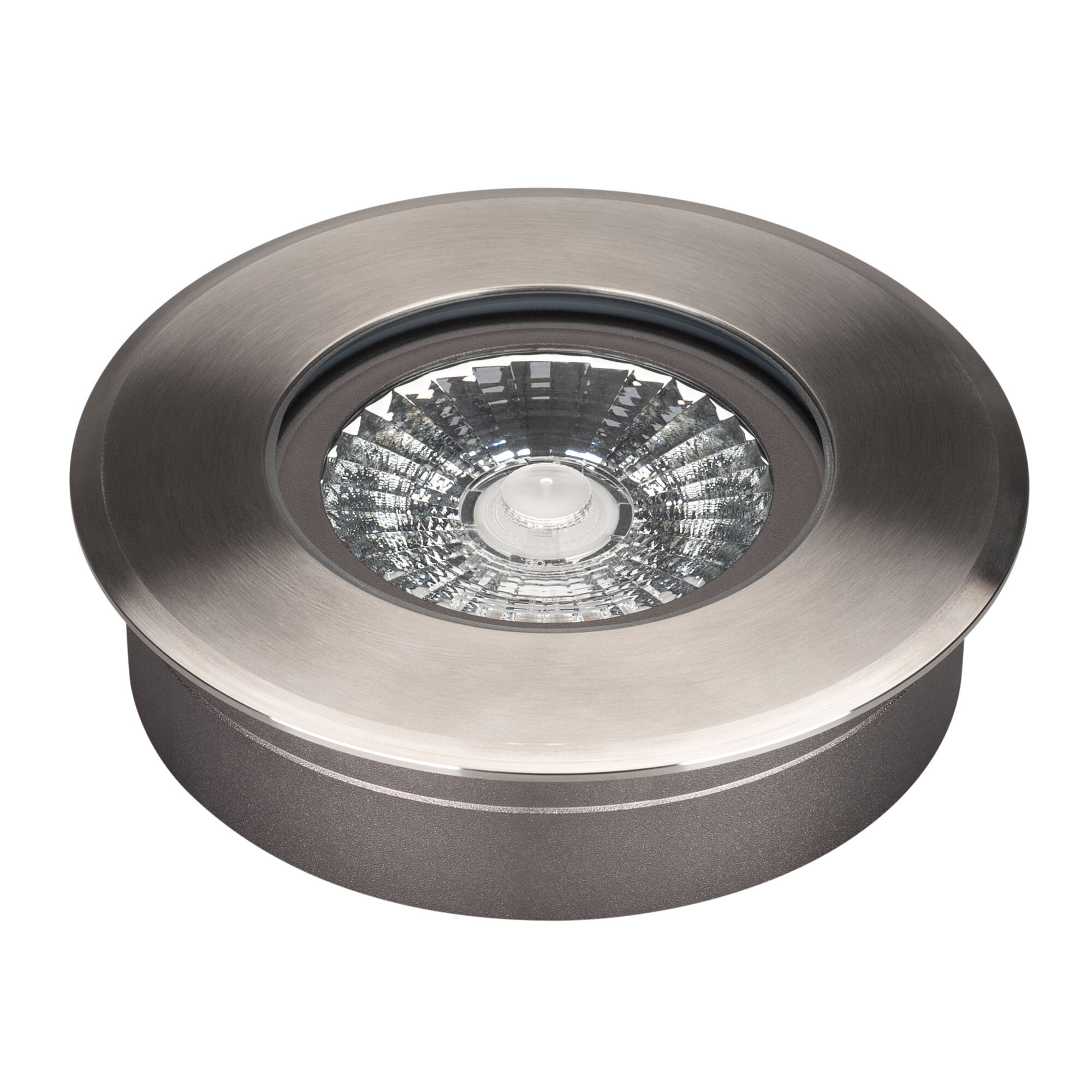 Светильник Arlight Светильник ART-GROUND-SLIM-R150-12W Warm3000 (SL, 35 deg, 24V) (Arlight, IP67 Металл, 3 года)