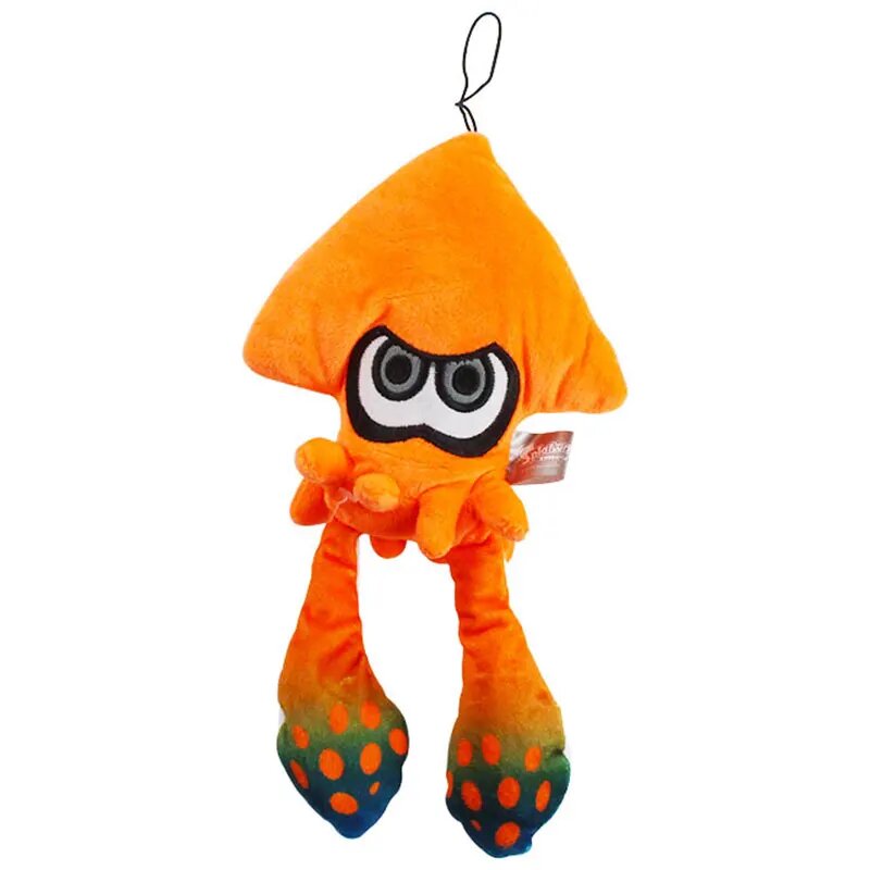 Splatoon 3, плюшевый кальмар, оранжевый, 23 см