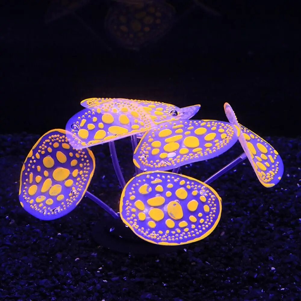 Искусственная светящаяся имитация коралла Orange