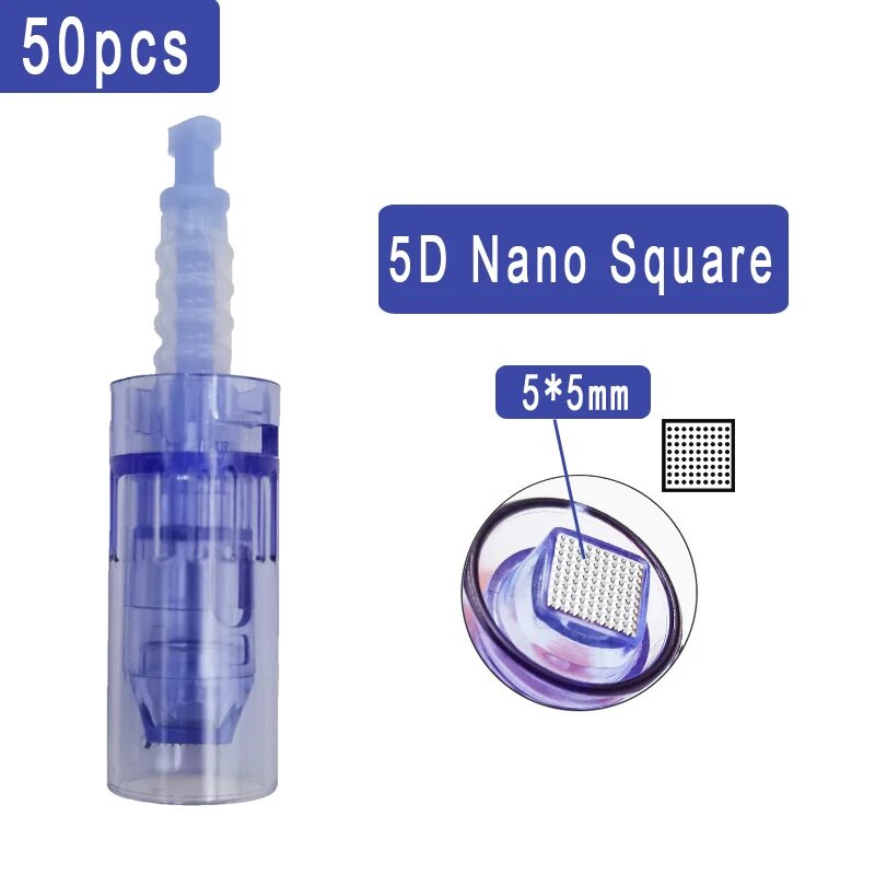 50шт картриджей для дермапене 5D Nano Square