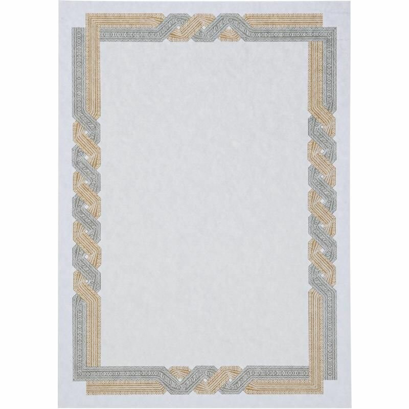 Сертификат-бумага Attache А4, 50 шт, коричневая крученая рамка