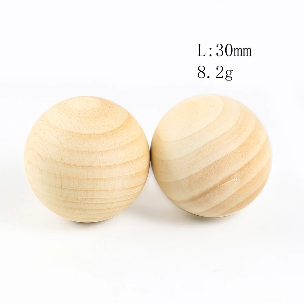 Деревянные шарики 30mm-10шт