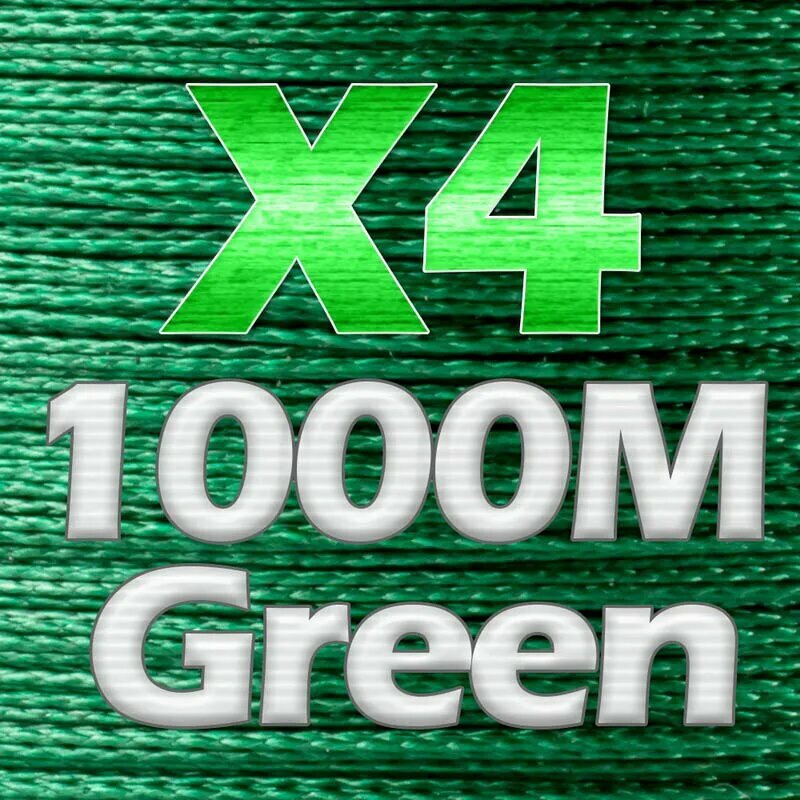Леска плетеная JOSBY Green 1000м, 0.6, X4-Green1000m