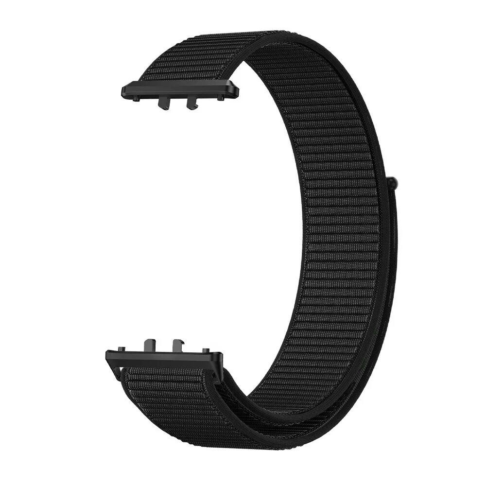 Ремешок для Samsung Galaxy Fit 3 из нейлона Черный, Black