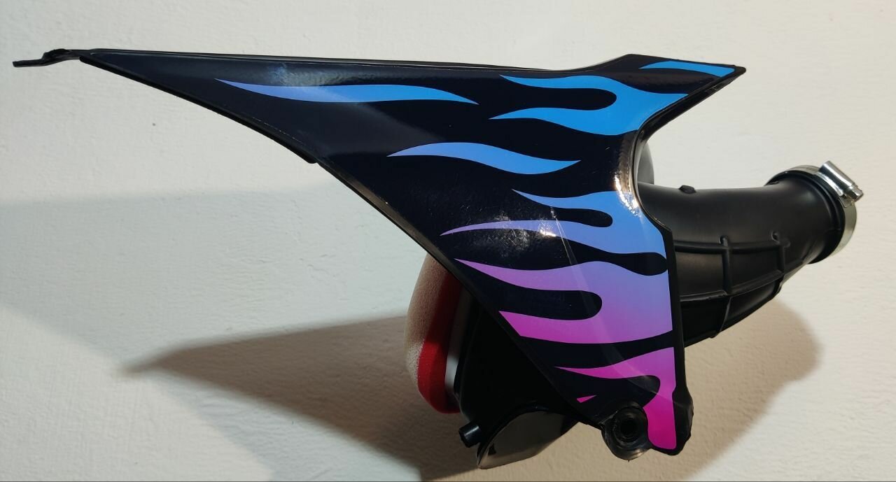 Пластик боковой правый (корпус воздушного фильтра) в сборе мотоцикл Эндуро BSE Z1