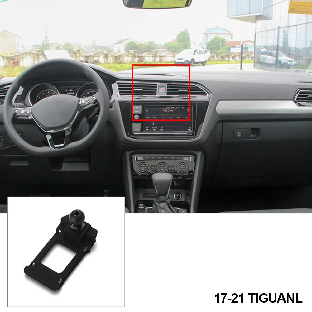 Автомобильный кронштейн для телефона с пряжкой, специальная база для VolksWagen VW 17-21 TiguanL