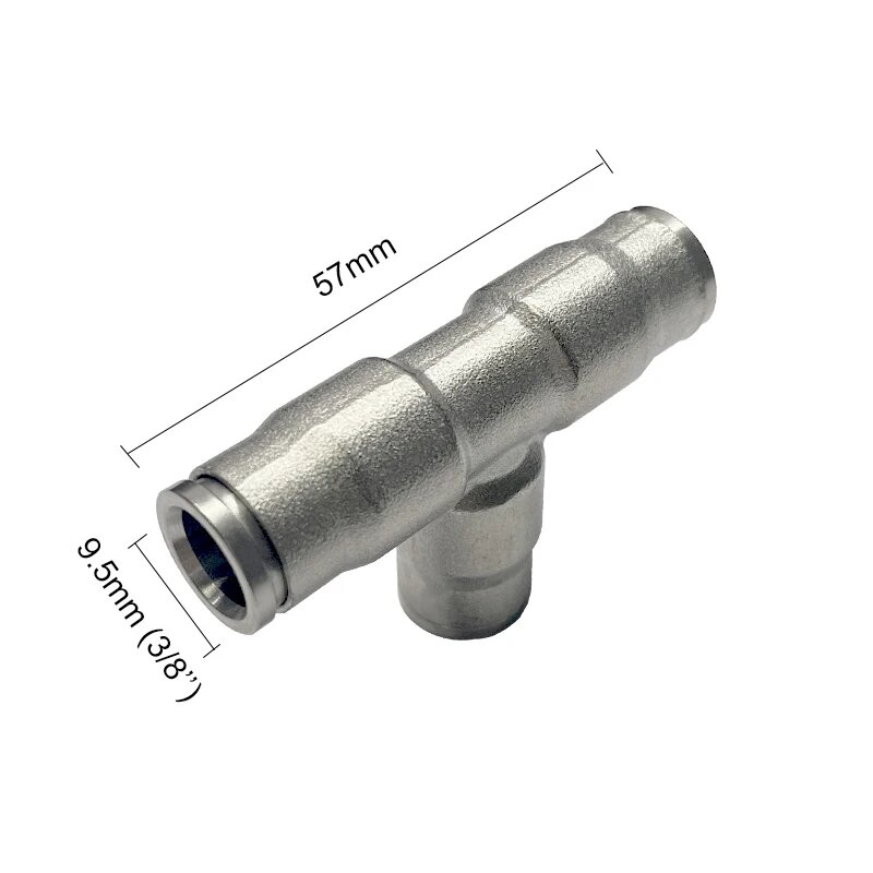 Быстроразъёмная муфта 3/8", металлическая T connector