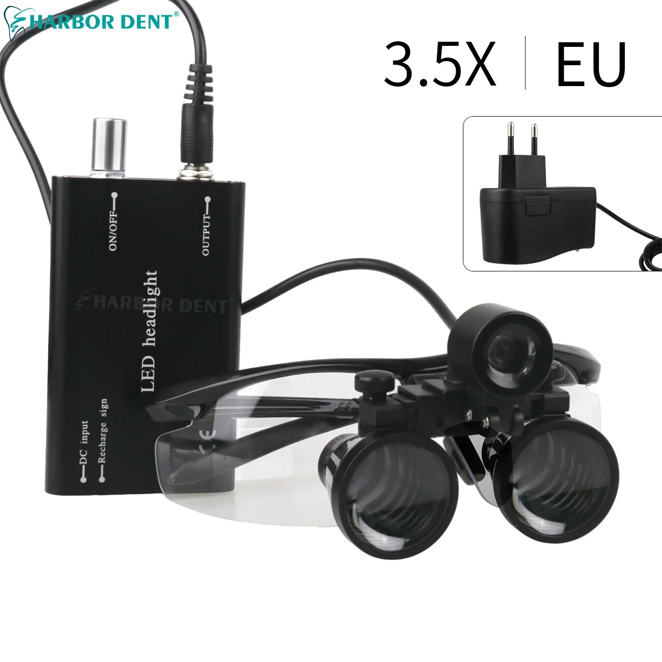 Стоматологическая лупа HARBOR DENT 3.5X Black EU