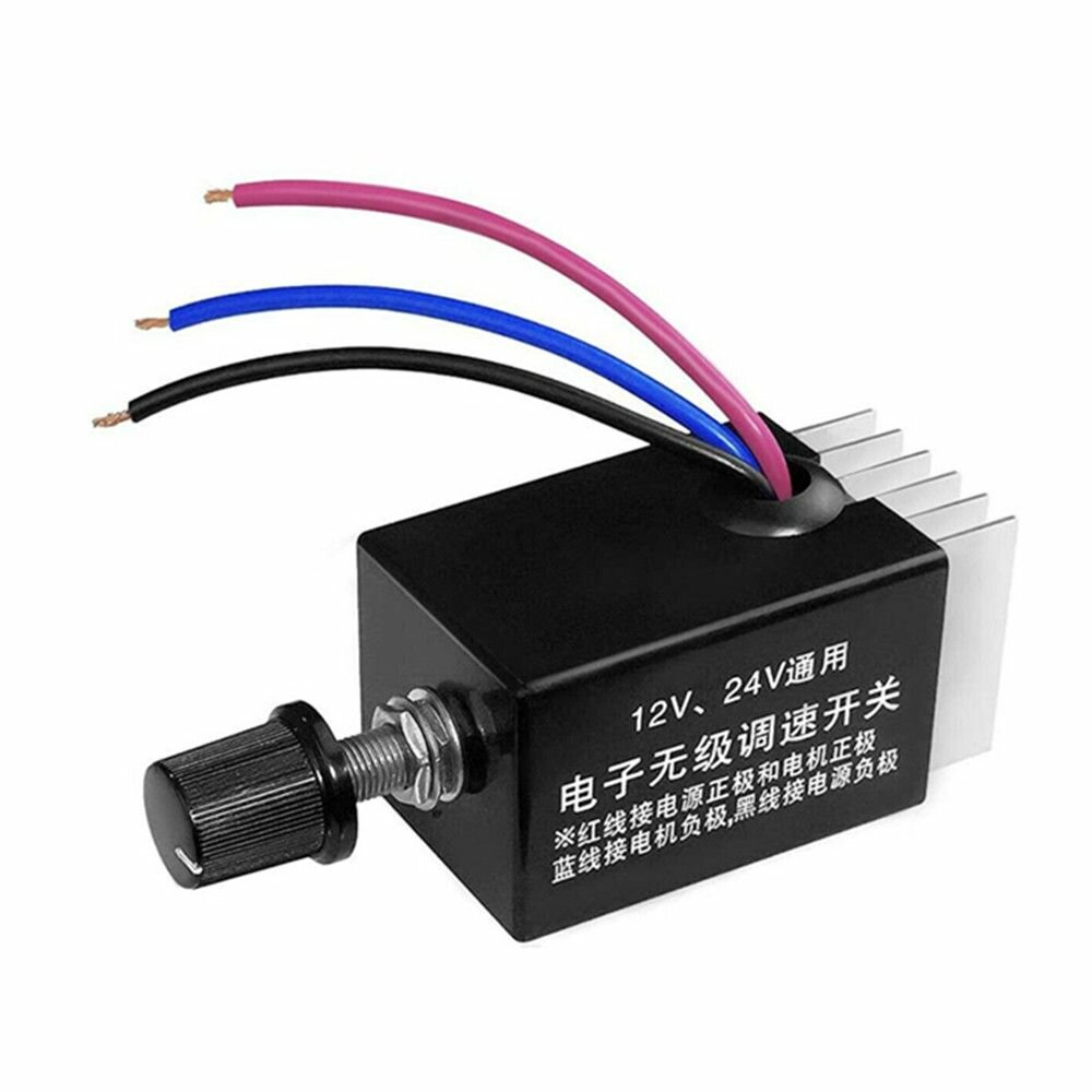 DC 12V/24V Регулятор Скорости Двигателя Переключатель Управления Тепловентилятором Автомобиля Грузовика Размораживатель