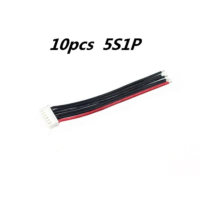 Кабель для зарядки LiPo аккумуляторов QYWWRC 22AWG 100 мм JST-XH 10 шт.