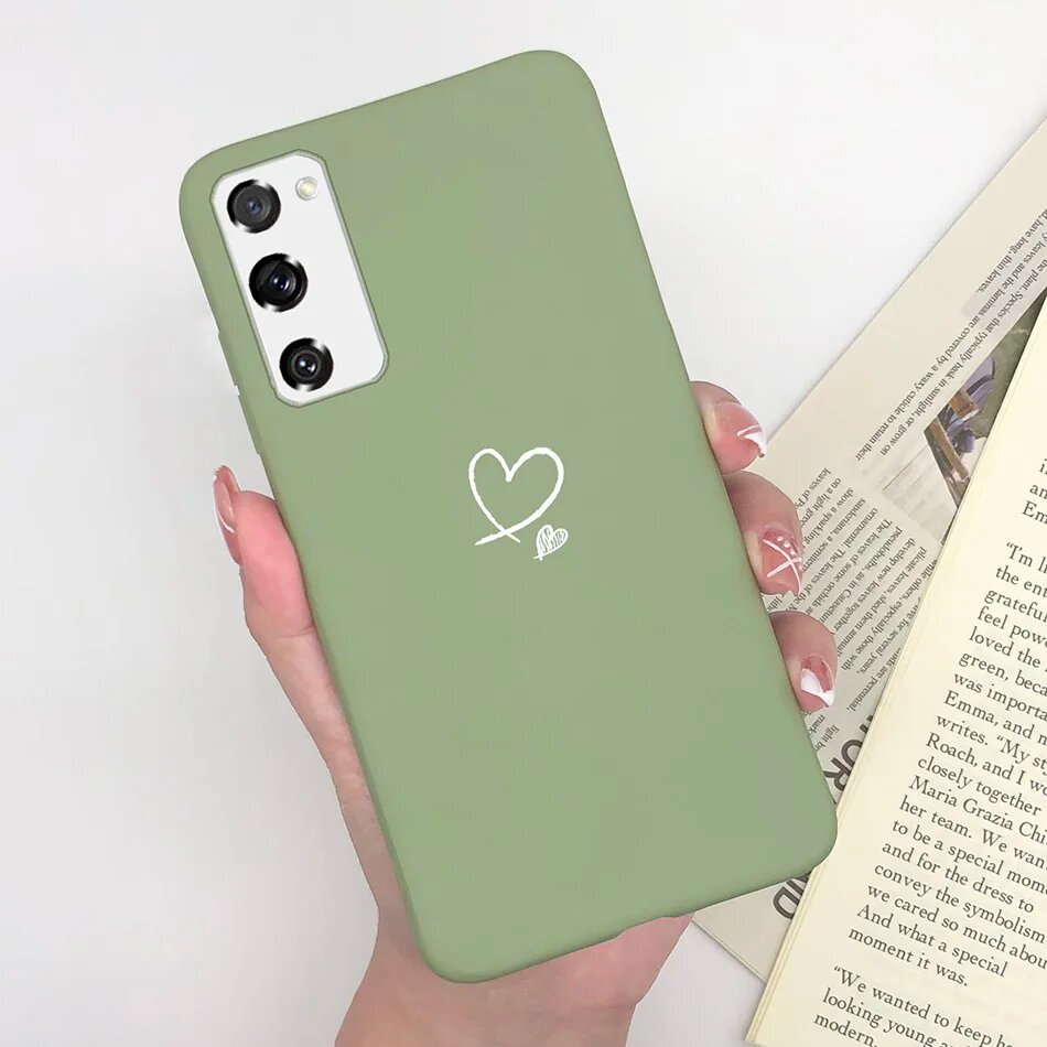 Зеленый силиконовый чехол для Samsung Galaxy S20 FE, MG3