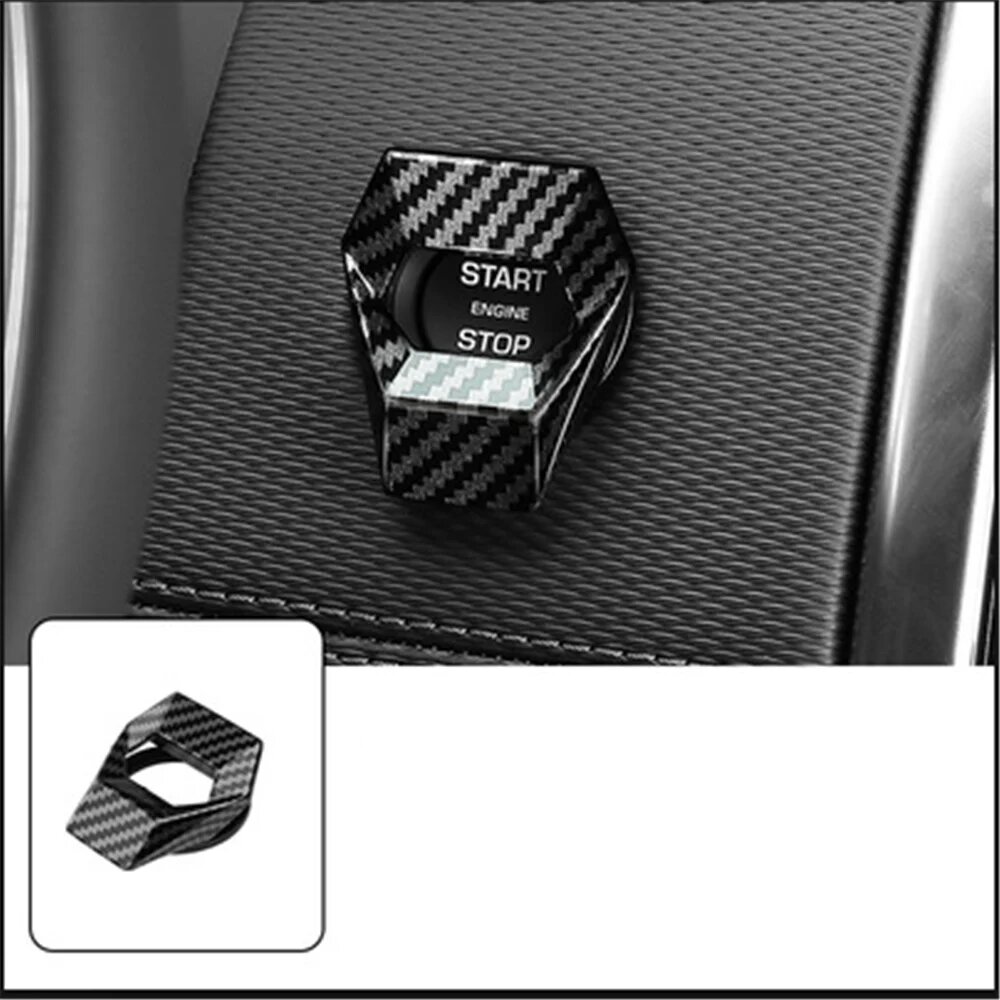 Декоративная карбоновая кнопка-переключатель для Land Rover Range Rover Velar Evoque carbon fiber