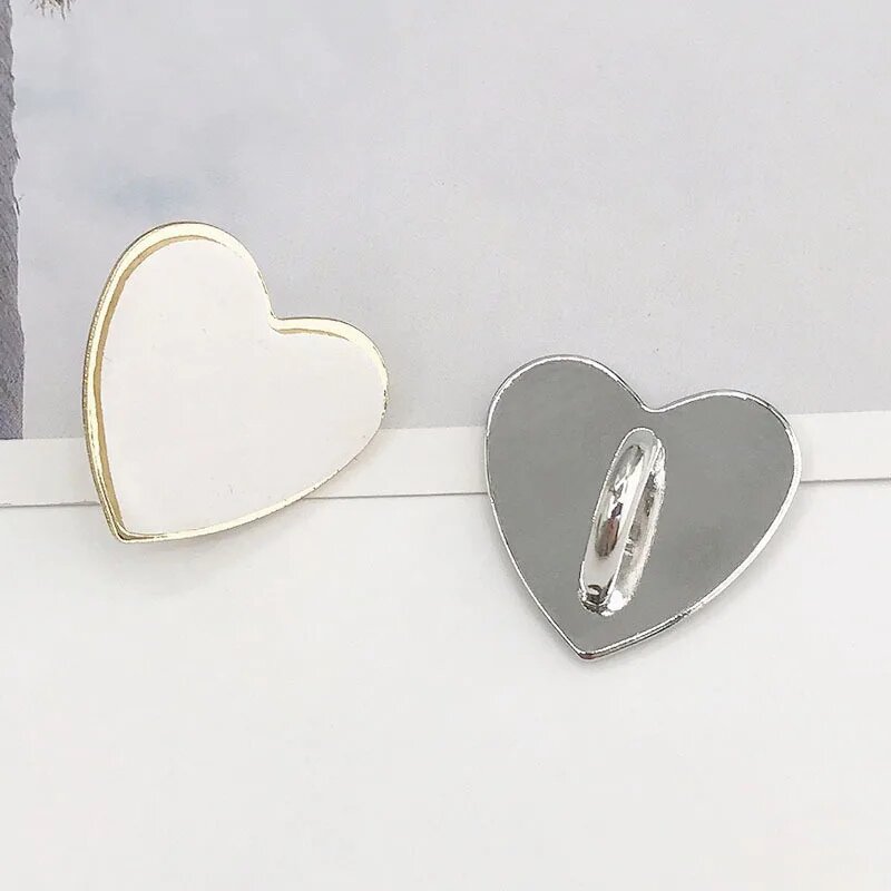 Крючок для телефона сердце, Silver 2, 2 шт.