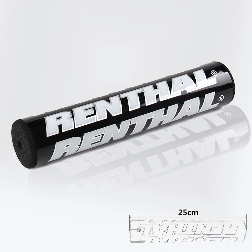 Черная мото подушка Renthal Pro 25 см, цвет J