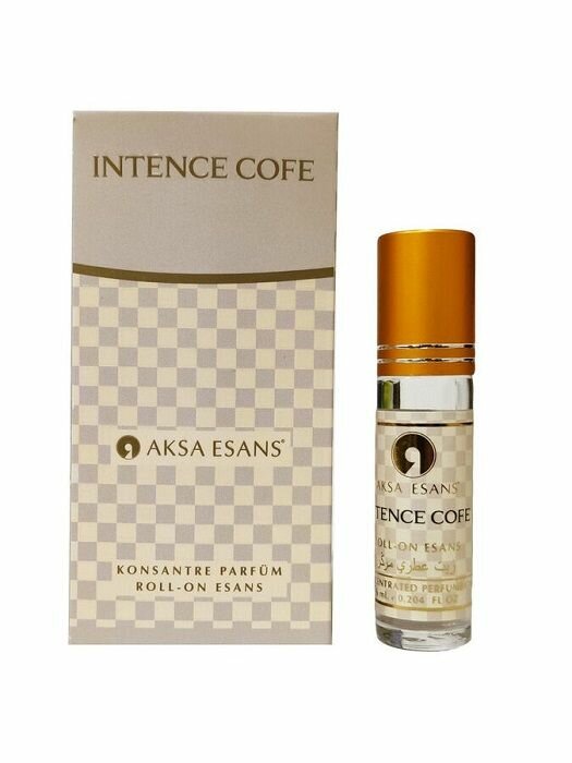 Concentrated Essential Oil INTENCE COFE, Aksa Esans (Турецкие роликовые масляные духи интенс кофе, Акса Эсанс), 6 мл.