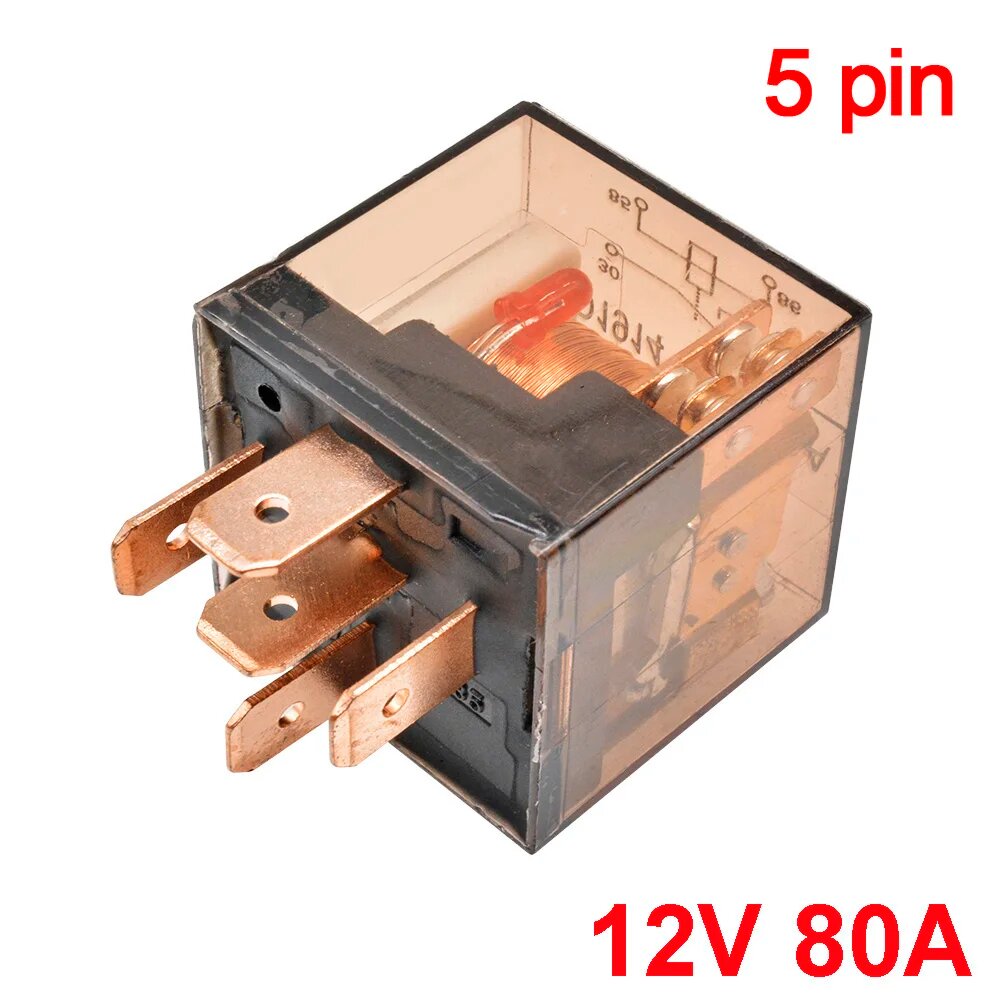 Реле автомобильное 12V 80A 5 PIN