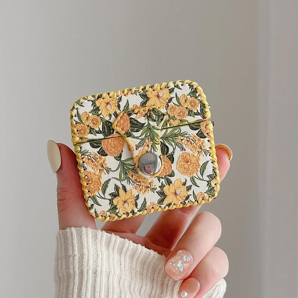 Чехол для AirPods 4 2024, Flower Oil Painting, Цвет: 07
