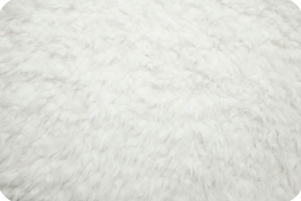 "Shannon Fabrics" Плюш LLAMA CUDDLE фасовка ± 2 см 100 x 150 см 600 г/кв. м 100% полиэстер WHITE