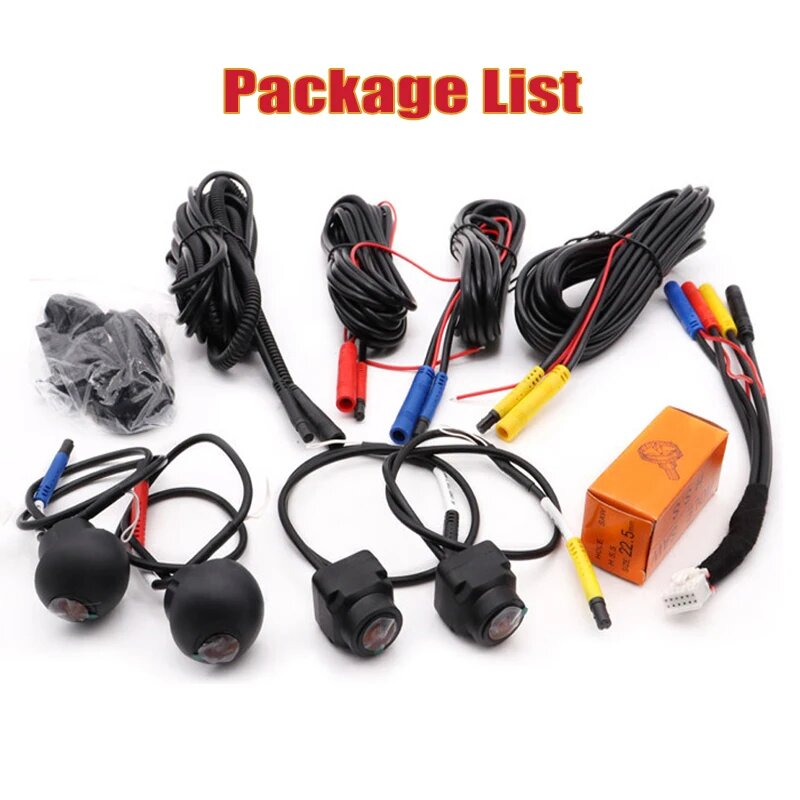 360 ° панорамная камера 3D AHD 1080P/720P задняя/передняя/левая/правая 360 камера вид с птицы для автомобиля Android Радио мультимедийный плеер AHD 1080P