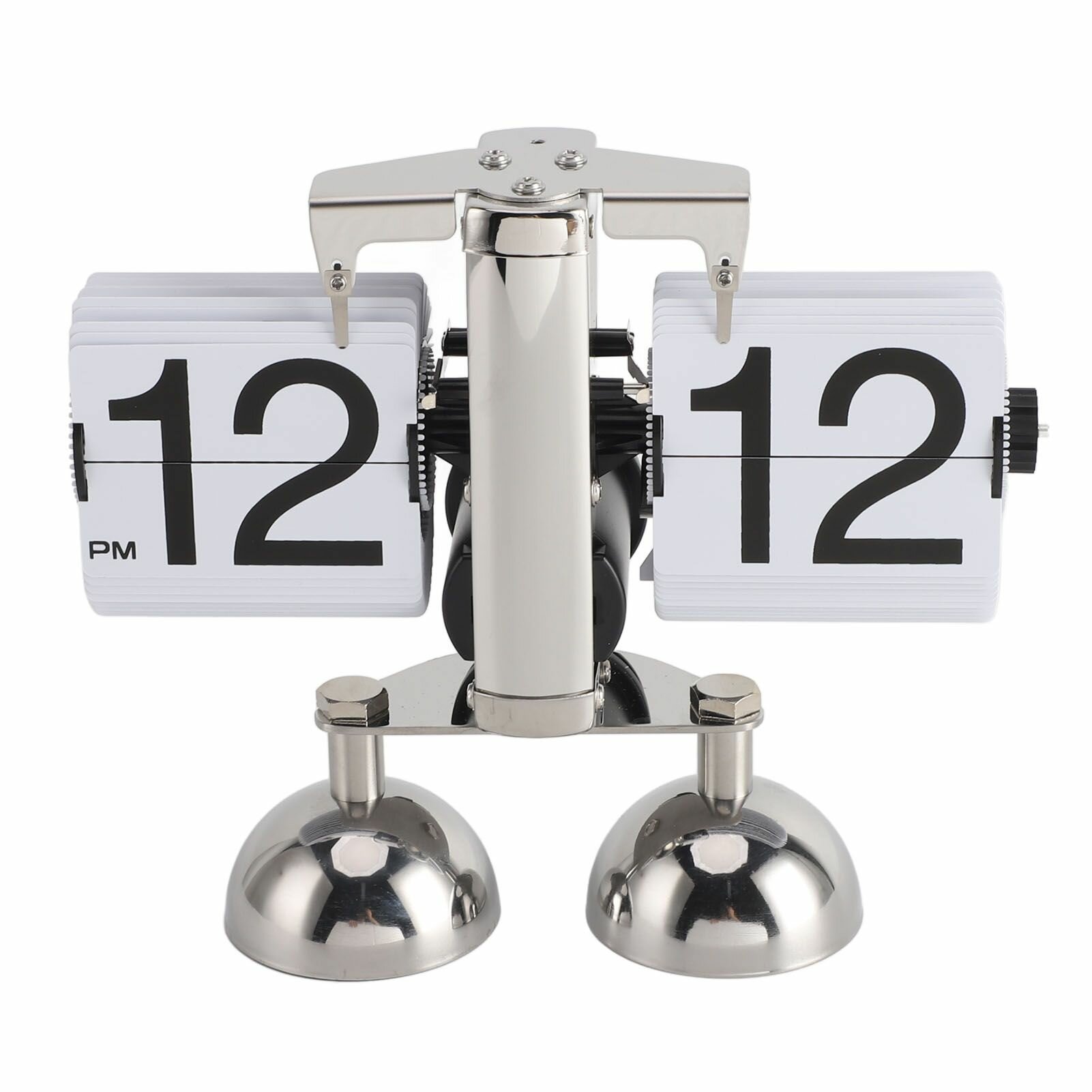 Механические откидные часы на двух ножках, белый корпус