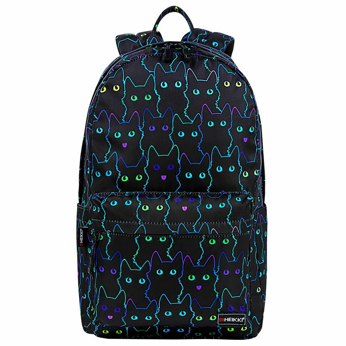 Рюкзак универсальный HEIKKI Dream, с карманом для ноутбука, эргономичный, Neon cats, 42х26х14см (272524), 5шт.