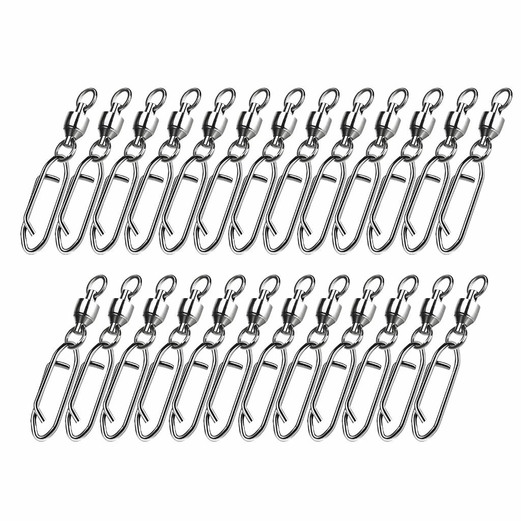 25шт Клипсы для рыбалки с подшипниками и быстросъемными соединителями