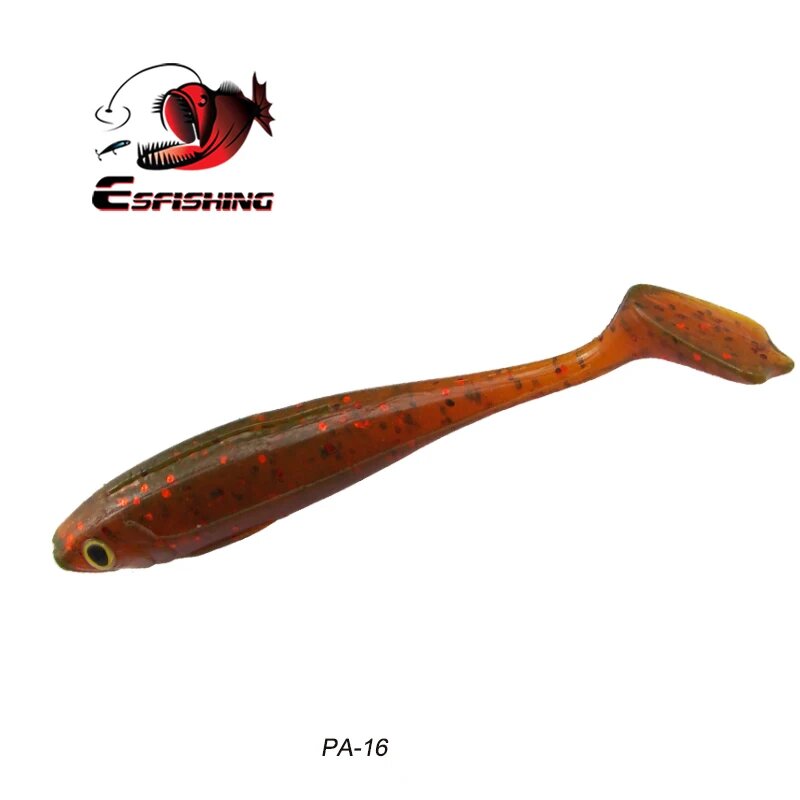 ESFISHING Soft Plastics Bait PA16, 85mm, 6шт