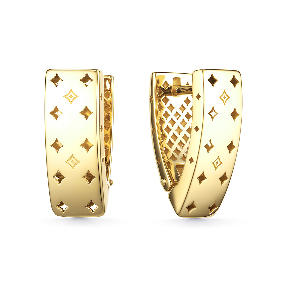 Серьги Яхонт, золото, 585 проба