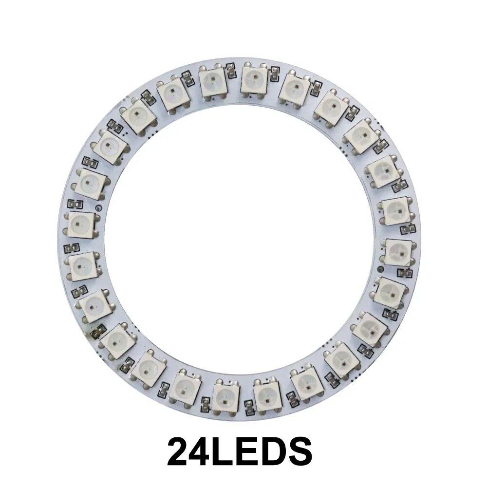 TNALANT RGBIC светодиодное кольцо WS2812 White 24LEDS, 10PCS