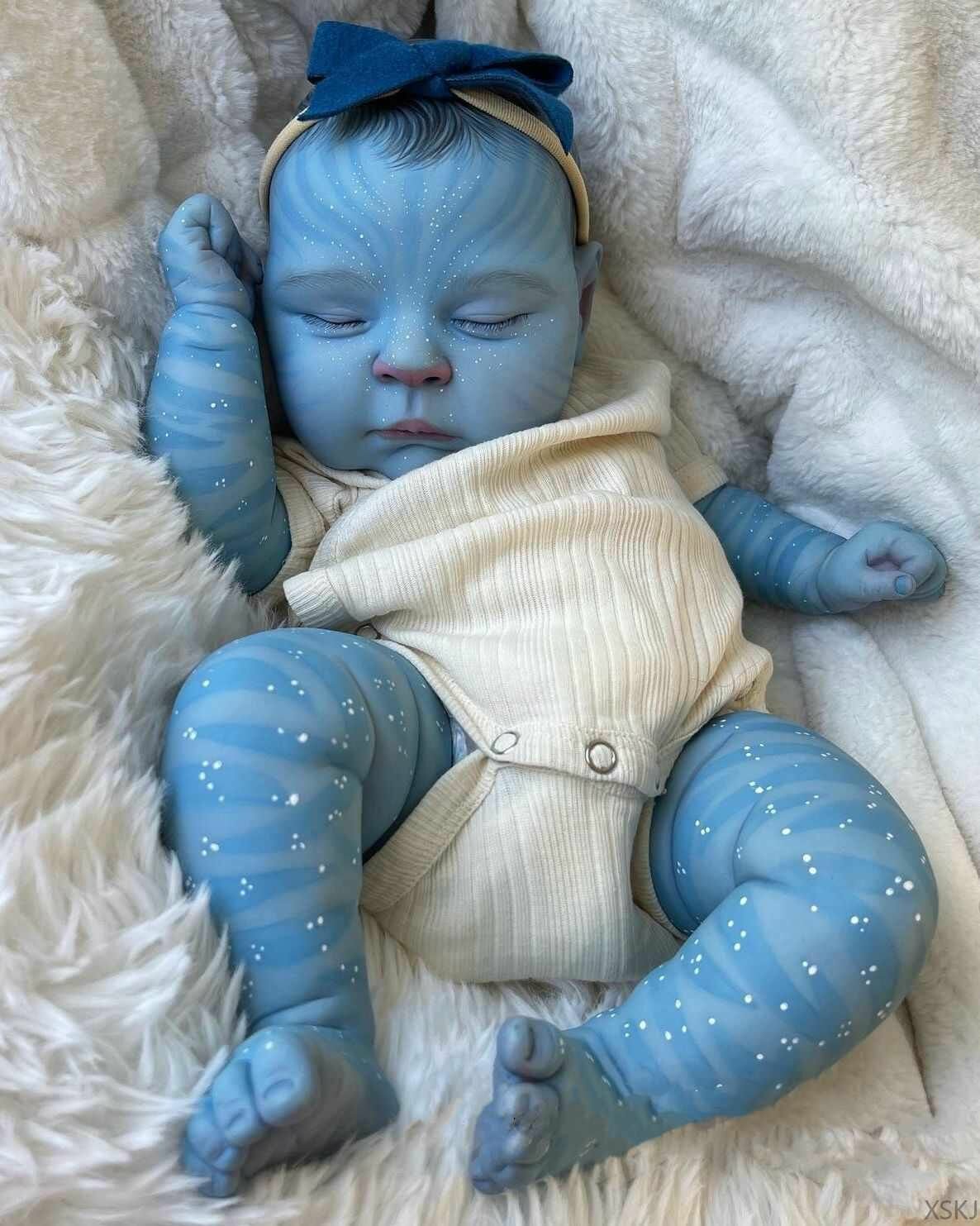 Кукла Reborn Cokela Аватар светится в темноте 48cm