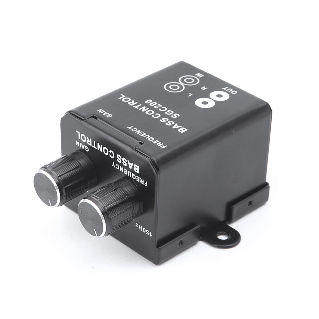 Автомобильный Аудиорегулятор Усилитель Басов Сабвуфер Стерео Эквалайзер Контроллер 4 RCA