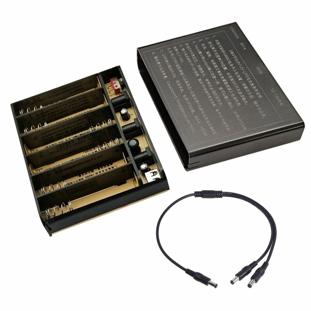 6-секционный блок питания ИБП напряжением 5912 В с 1 точкой постоянного тока и 2 проводами-черный