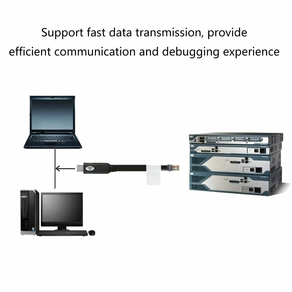 USB-RJ45 Консольный Кабель для Сетевого Управления