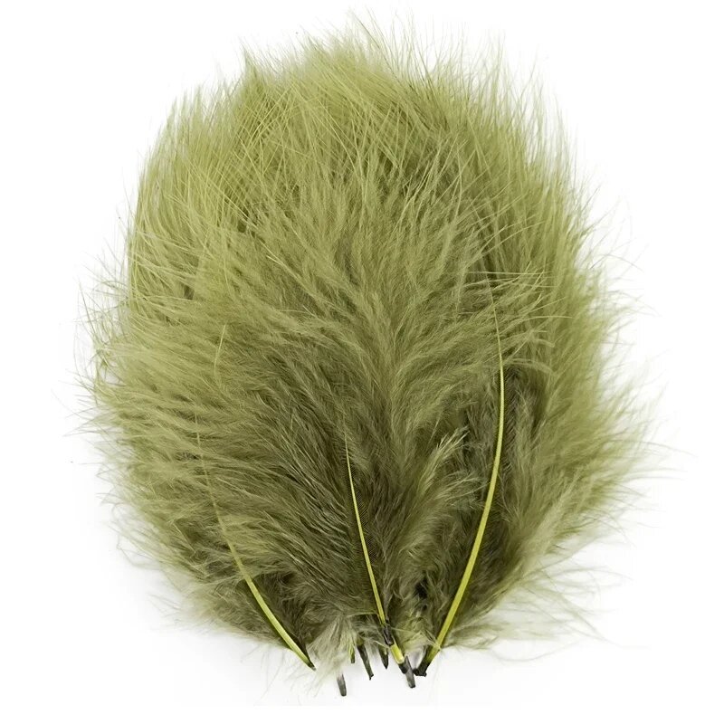 Зеленые перья индюка FlyReal, Army green