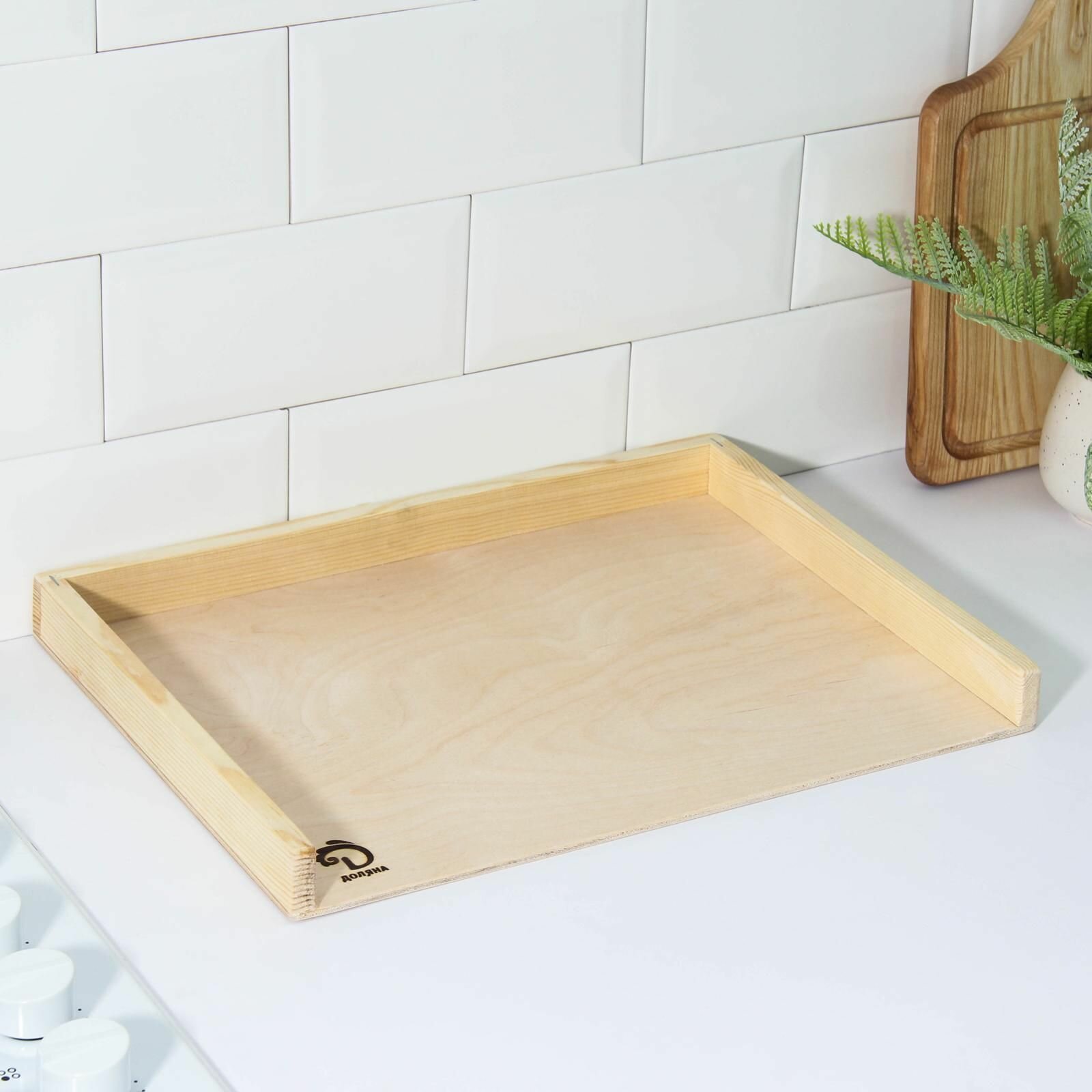 Доска разделочная деревянная, 40х30 см, Доляна