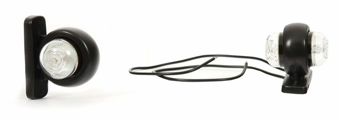 WAS Фонарь габаритный бортовой Classic Белый/Красный LED светодиод 12V/24V