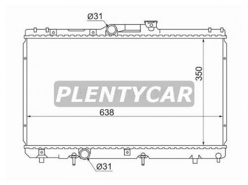 Радиатор toyota corolla/sprinter/carib/levin/trueno/spacio Sat TY0001110