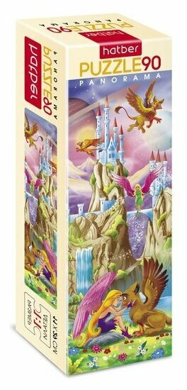 Пазлы 90 деталей. Приручить дракона (панорама) 90ПЗ4_19488, (Хатбер-М)