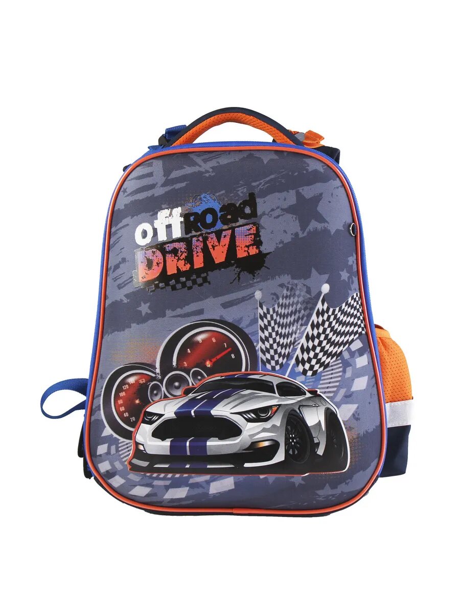 Рюкзак школьный ERGO First Off road Brigfut 200960, для мальчиков, 37x29x17 см