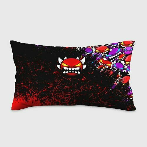 Geometry Dash Demon Прямоугольная подушка