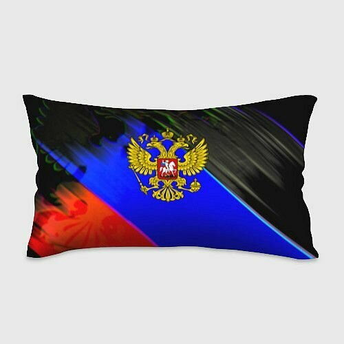 Герб РФ патриотический стиль Прямоугольная подушка
