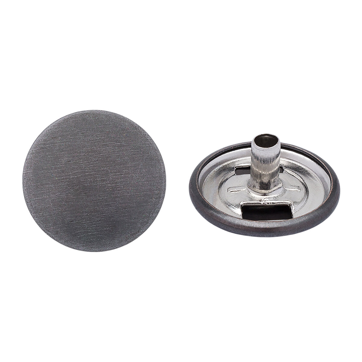 Часть кнопки, S-образная, часть A, BIG, 1373, 15 мм, металл (черный никель), 100 шт