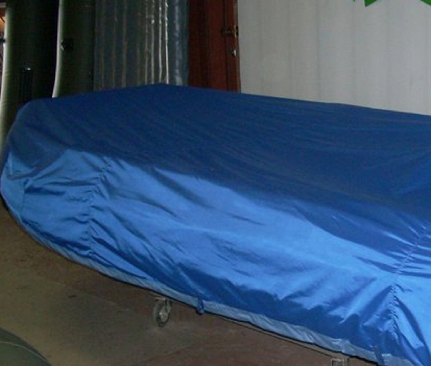 Тент-чехол на лодку ПВХ 430-440-450 см. Синий GLASH