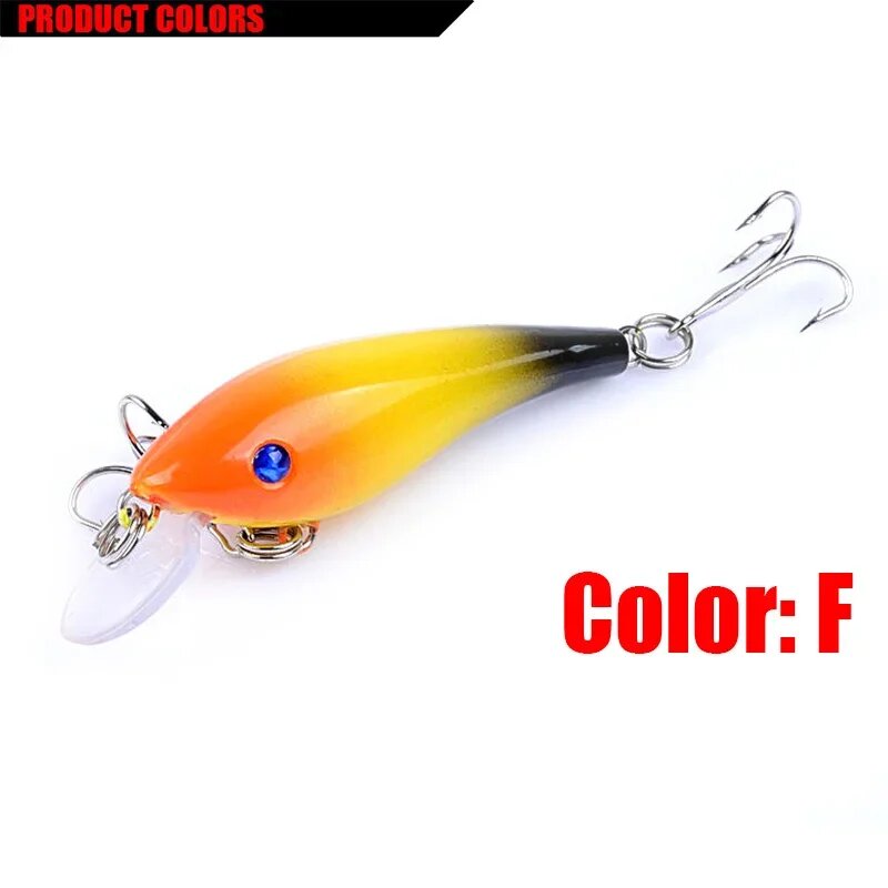 Плавающая блесна WDAIREN Minnows, Оранжевый, Color: F, 5,8 см, 4,5 г