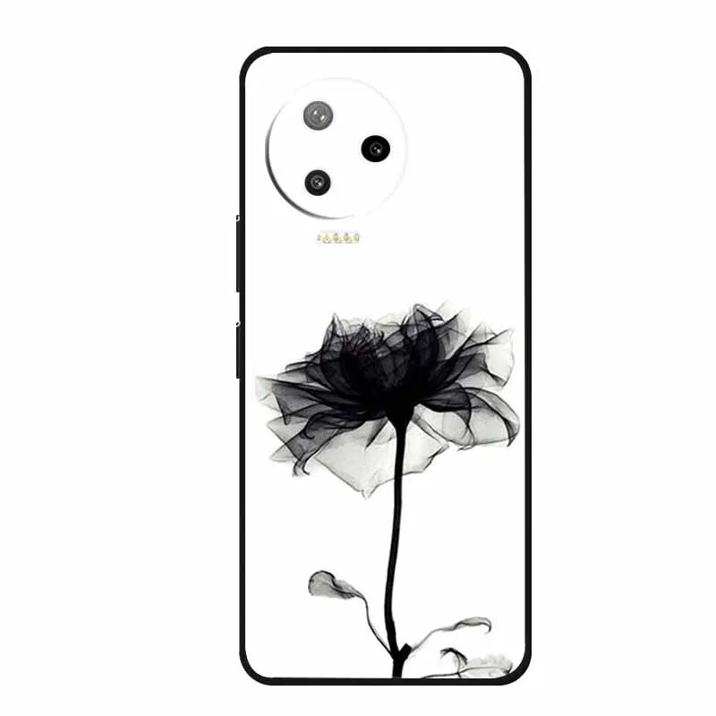 Чехол Infinix Note 12 2023, черный, силикон