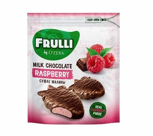 OZera Шоколадные конфеты, суфле, Малина, 125 г